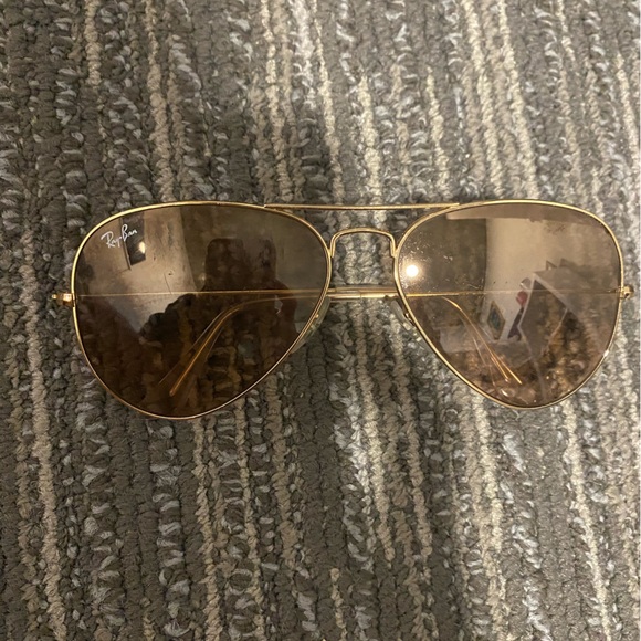 Ray-Ban | Accessories | Rayban Aviator Gold | Poshmark